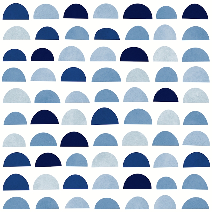 Blue Geometric Circle Wallpaper