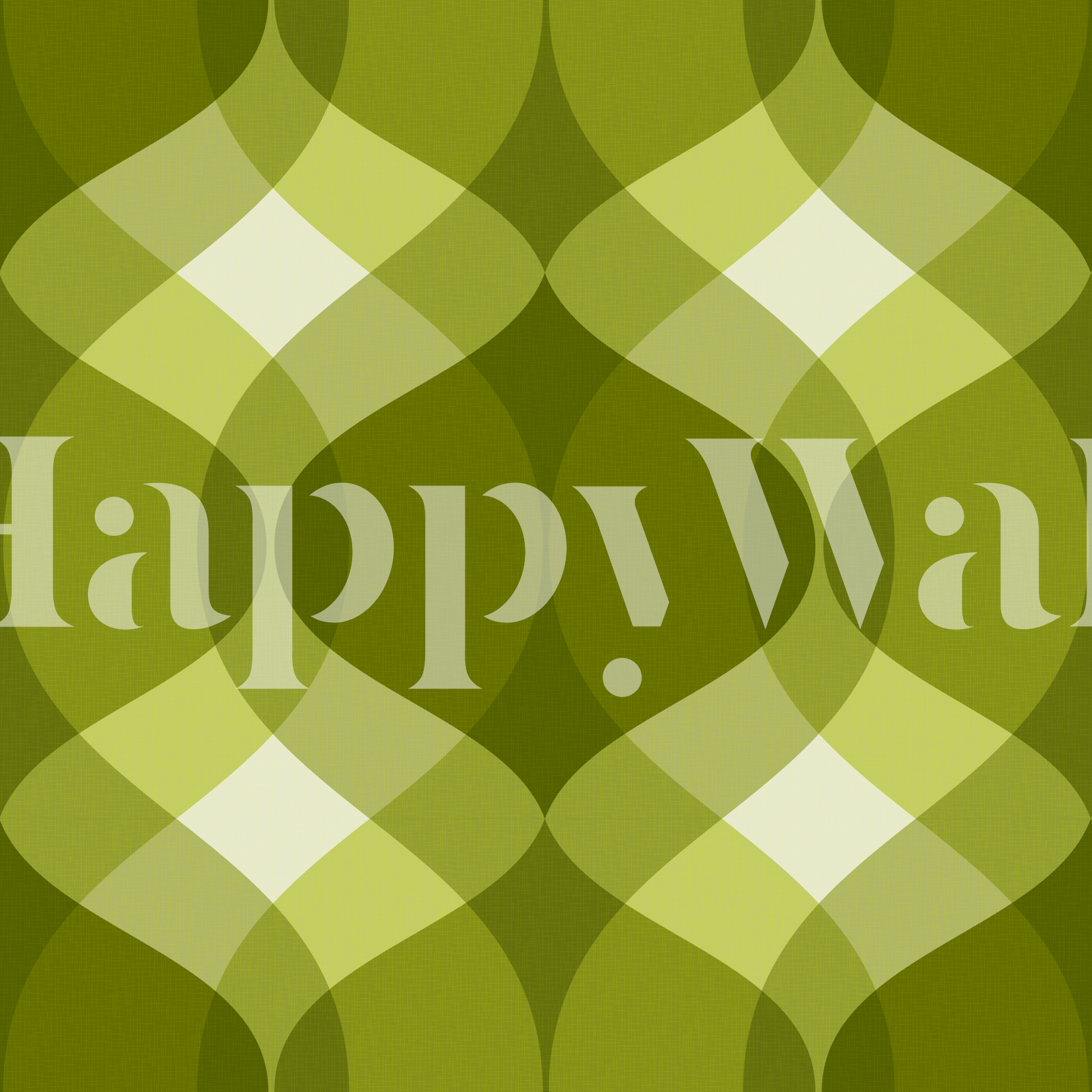 70s Ogee Green Wallpaper - Happywall.com