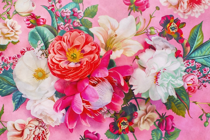 Neo Kitsch Bold Retro Flowers - Happywall