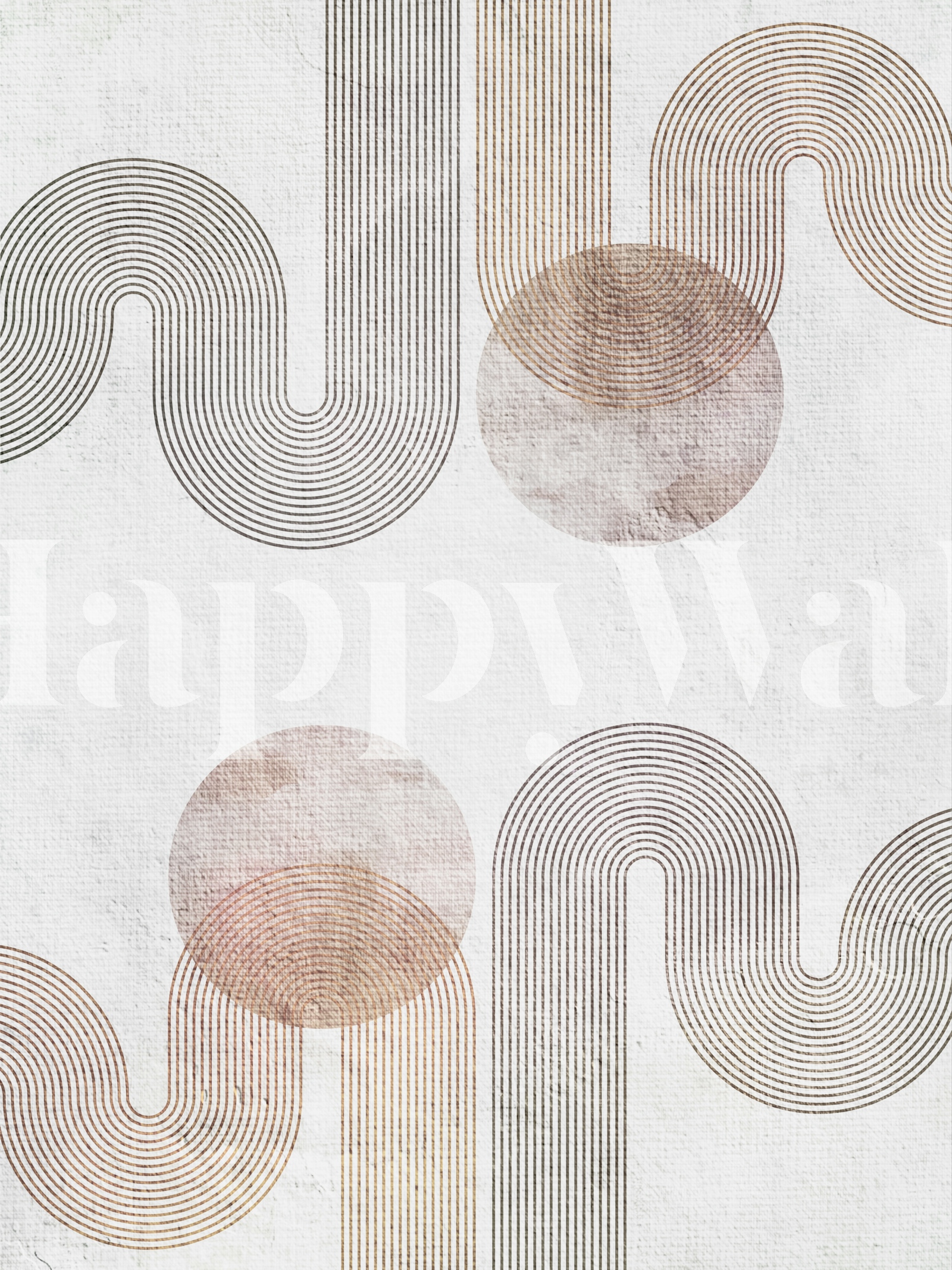 Modern Abstract Linear Wallpaper