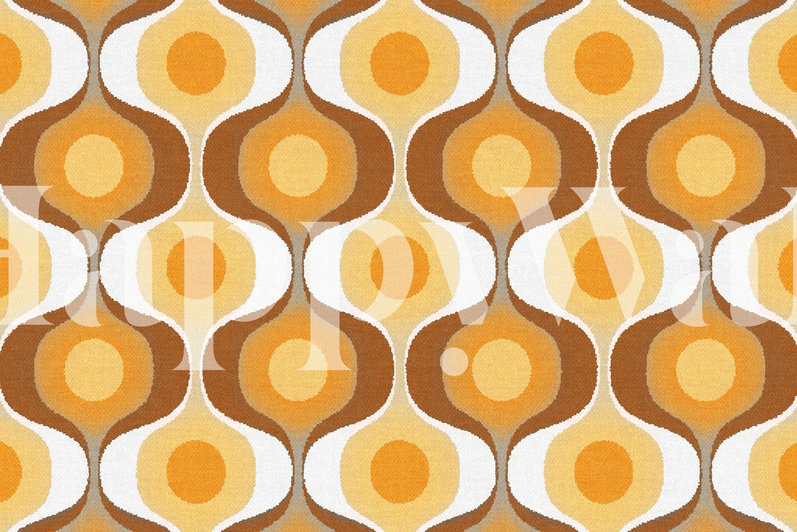 Fluffy 70s Retro Sunburst Wallpaper | happywall.com