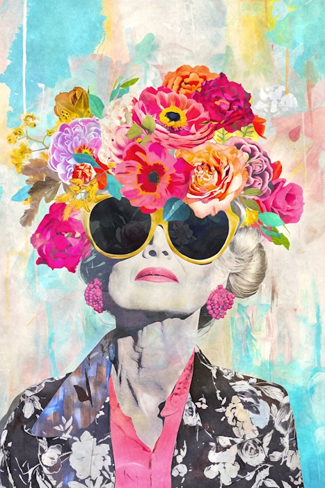 Eccentric Grace Female Portrait Wallpaper