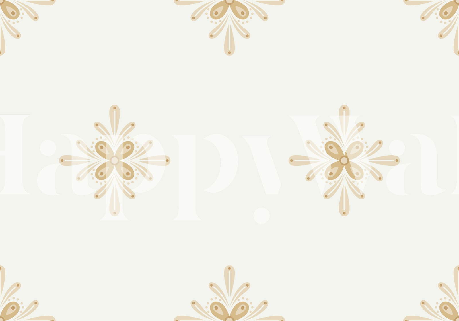 Neutral Floral Geometric Wallpaper for Home