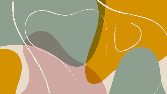 Modern Abstract Curves Wallpaper