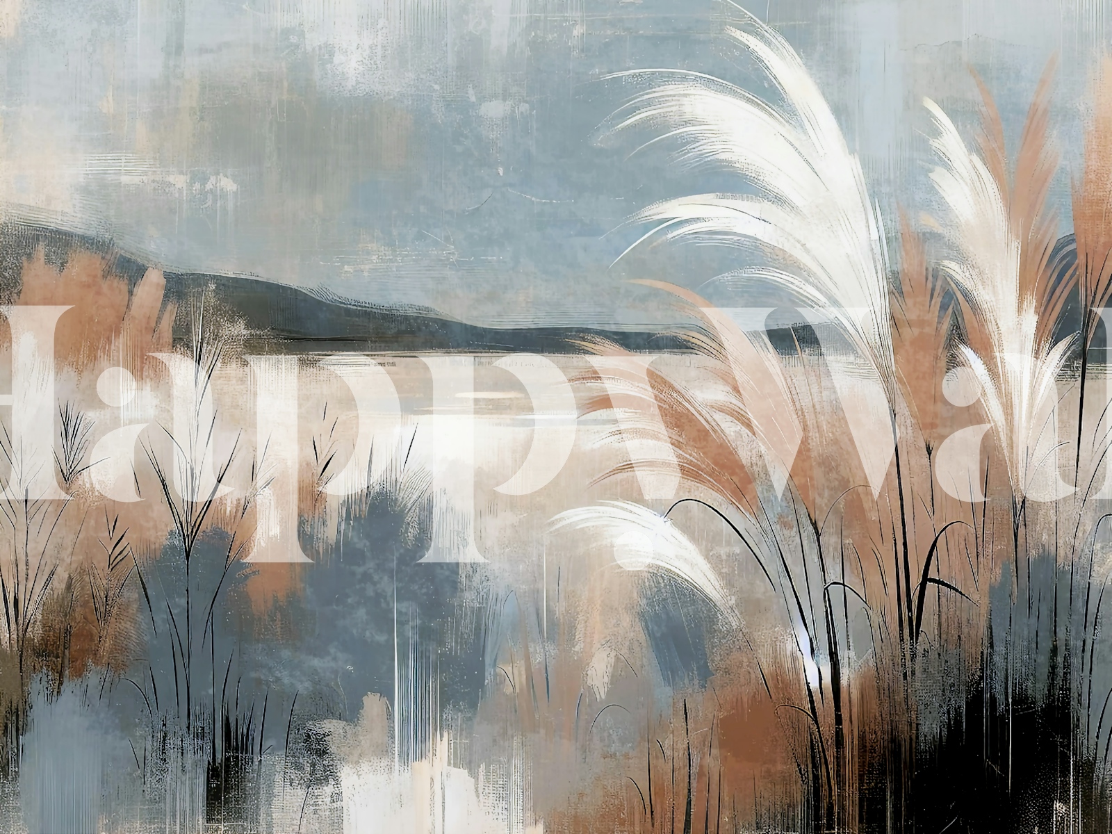 Autumn Reeds Serenity Wallpaper - Happywall