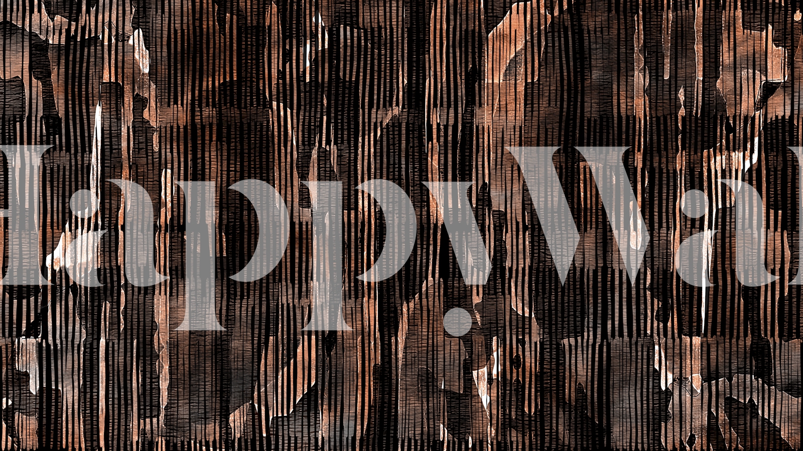 Rustic Timber Cascade Wallpaper | happywall.com