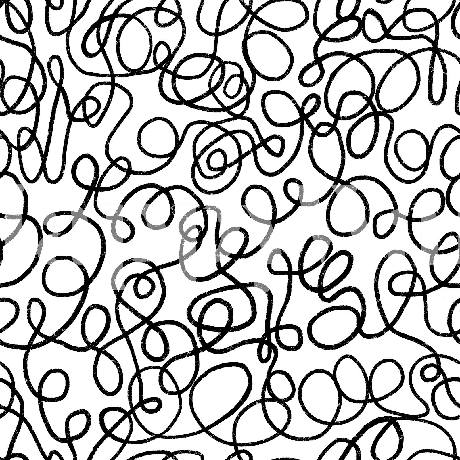 Loops and Knots Line Doodle Wallpaper