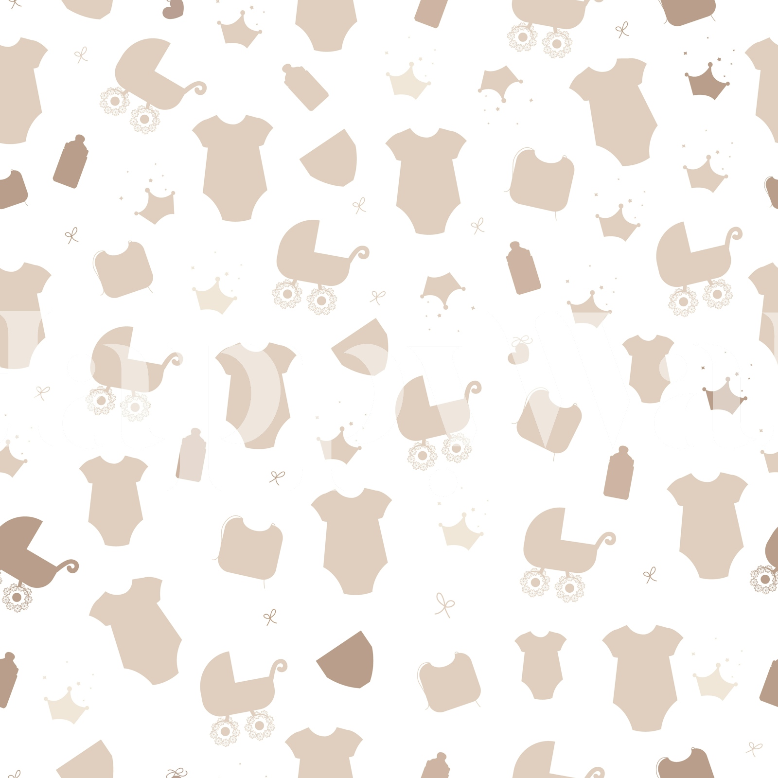 Baby Symbol Neutral Wallpaper | happywall.com