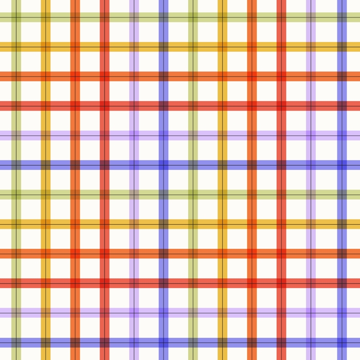 Gingham Colorful Pattern - Happywall