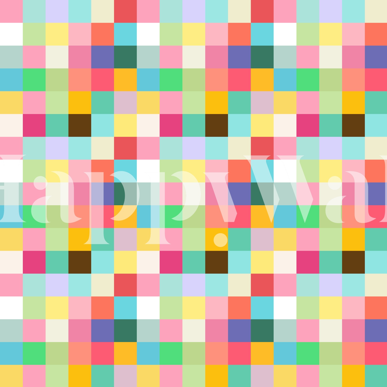 Colorful Geometric Square Wallpaper