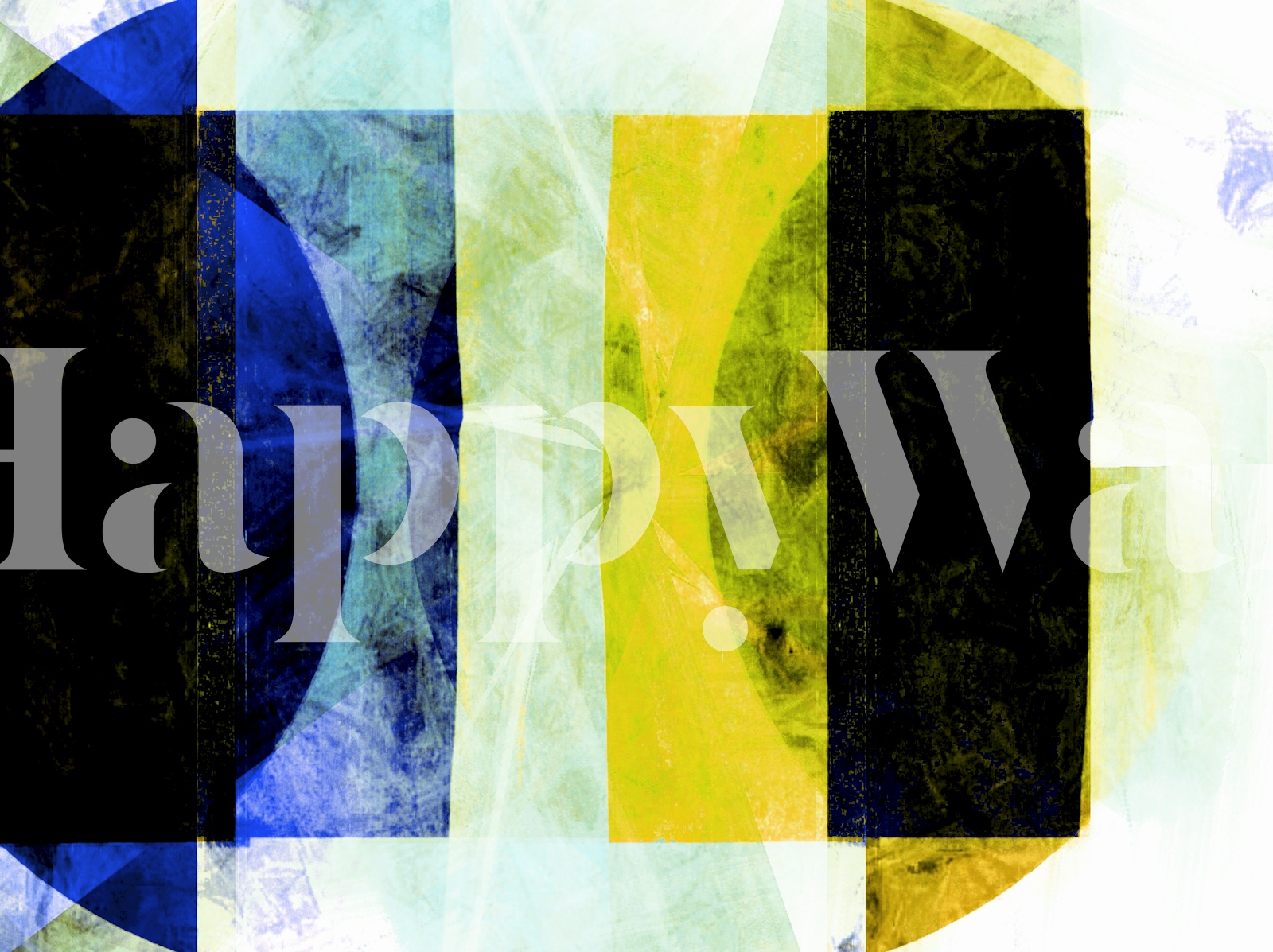 Modern Art Collage Wallpaper | happywall.com