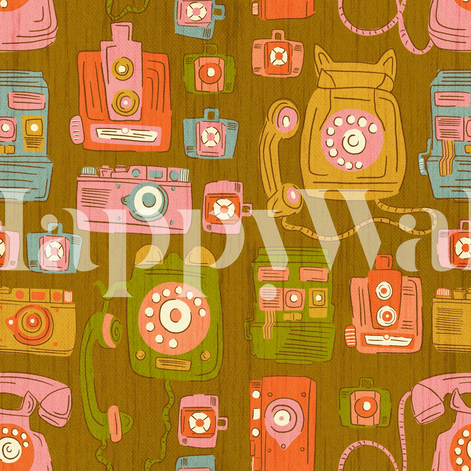 Retro Gadget Wallpaper | happywall.com