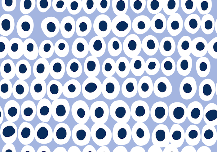 Wonderful bold dots blue | happywall.com