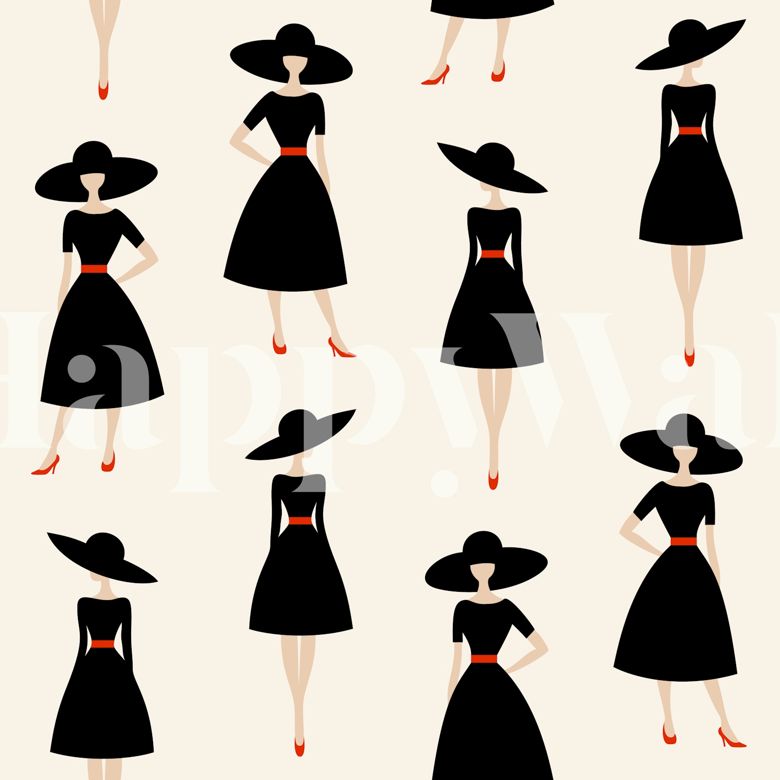 Elegant Black Dresses Wallpaper | happywall.com