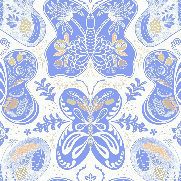 Butterflies with patterns Wallpaper - happywall.com