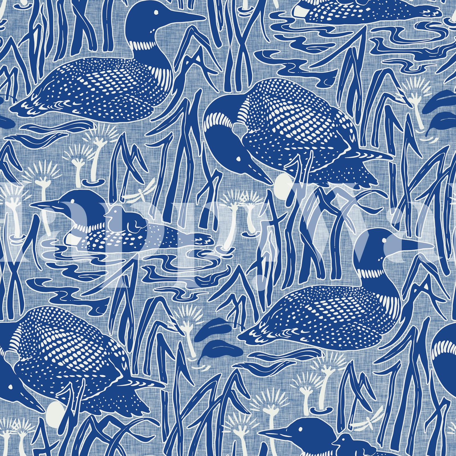 Blue loon lakeside Wallpaper - Happywall