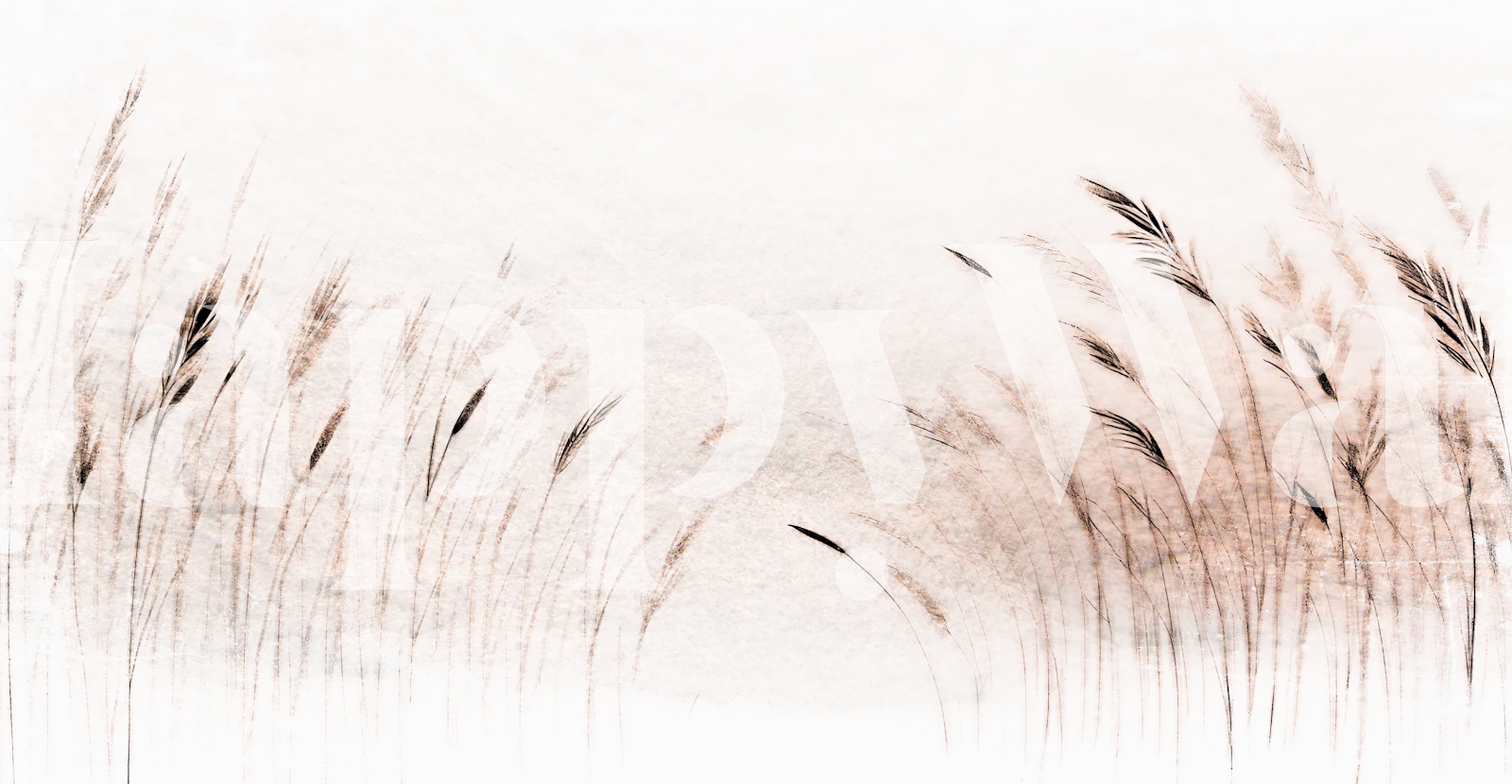 Golden Reed Breeze Wallpaper | happywall.com