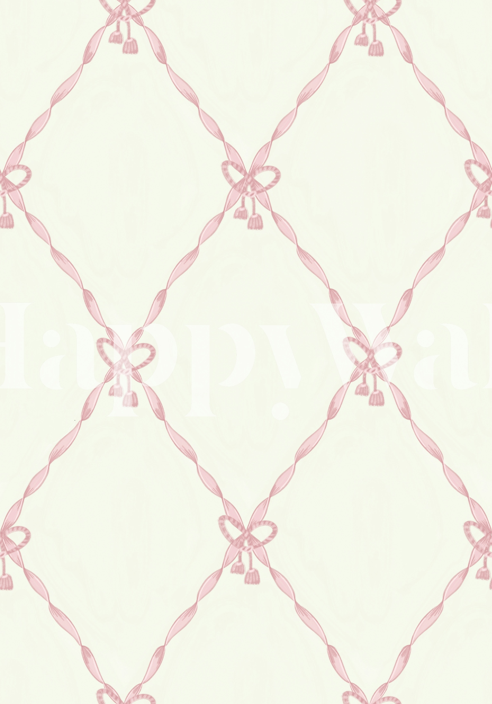 Chic Bows and Loops Wallpaper | happywall.com