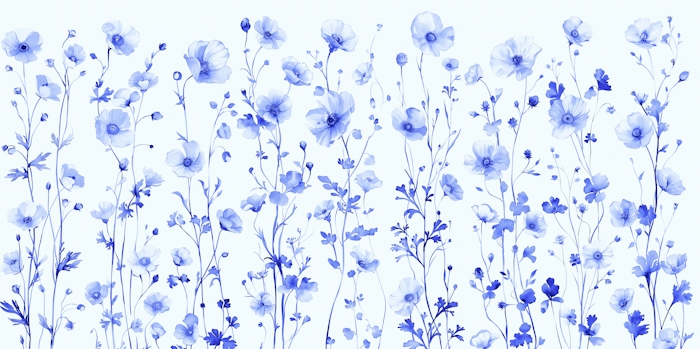 Buttercup Breeze Blue Wallpaper | happywall.com
