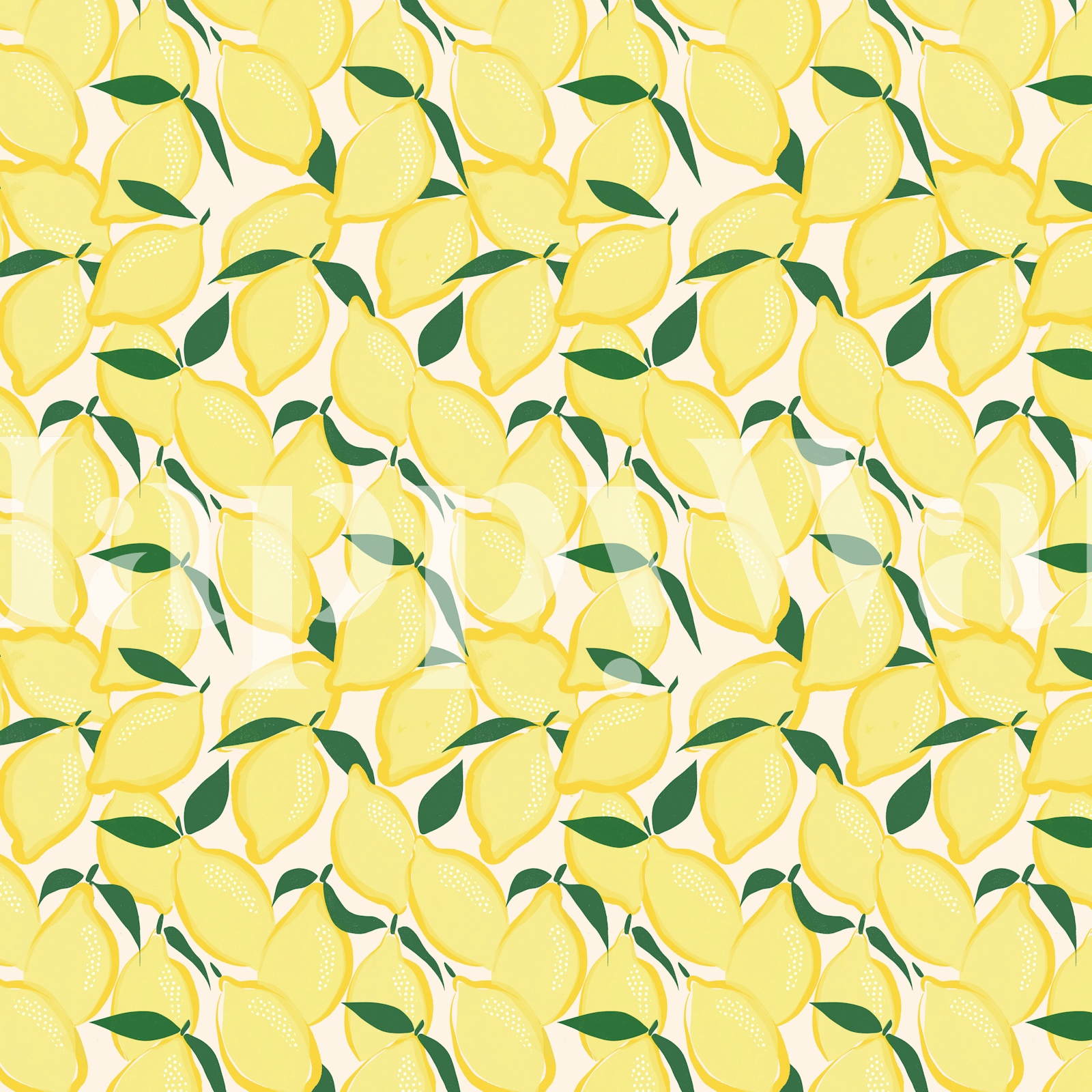 Fresh Lemon Vibes Wallpaper - happywall.com