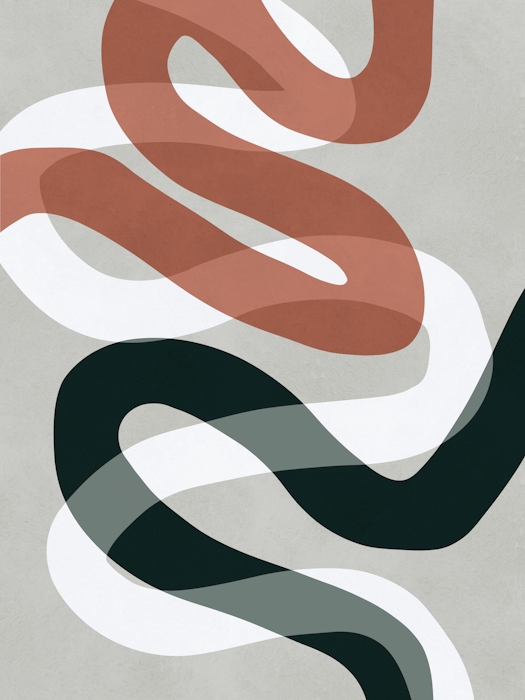 Abstract Curved Lines Wallpaper