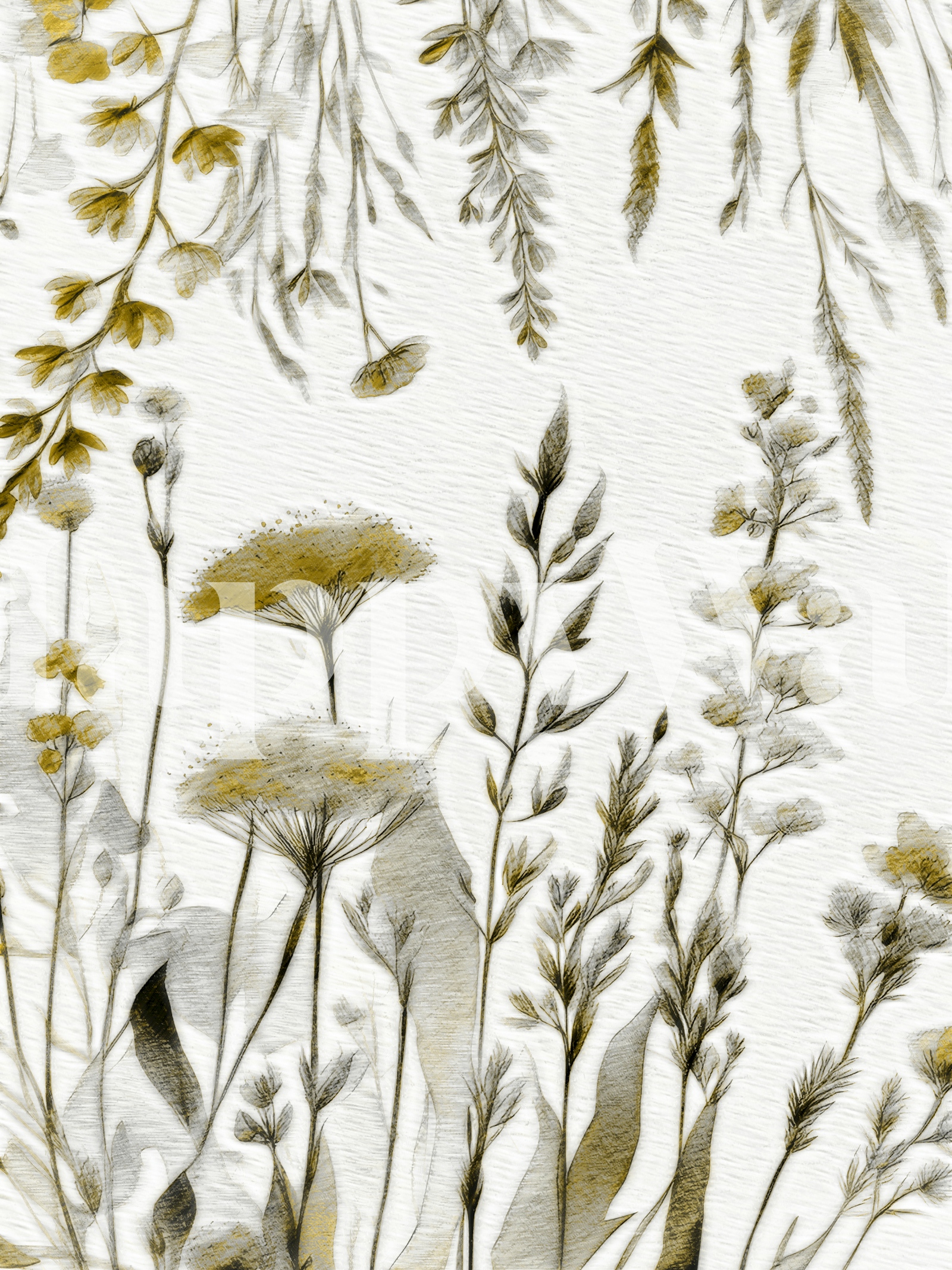 Golden Meadow Blooms - happywall.com