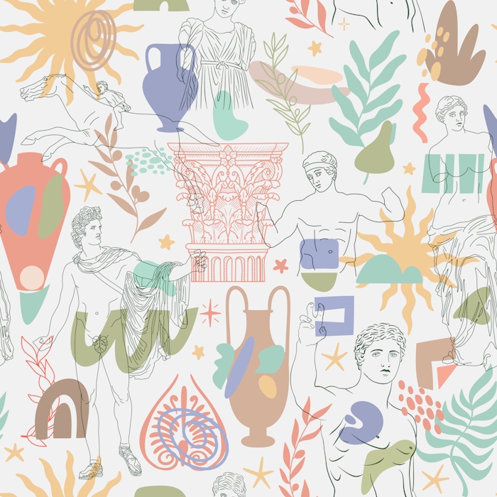 Bohemian Greek Deco 2 - Happywall