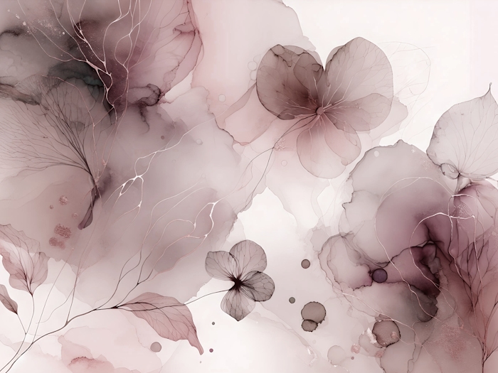 Blush Floral Watercolor Peony Wallpaper