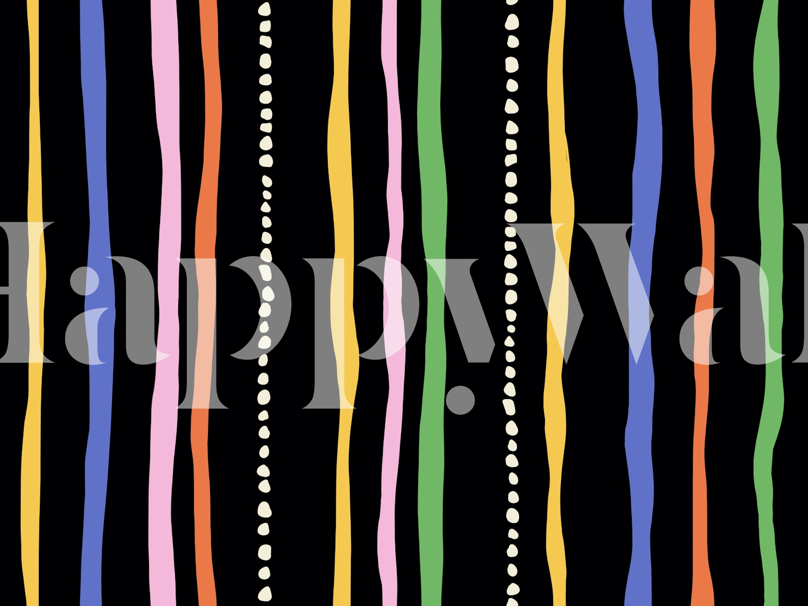 Colorful Rainbow Stripes Wallpaper - Happywall