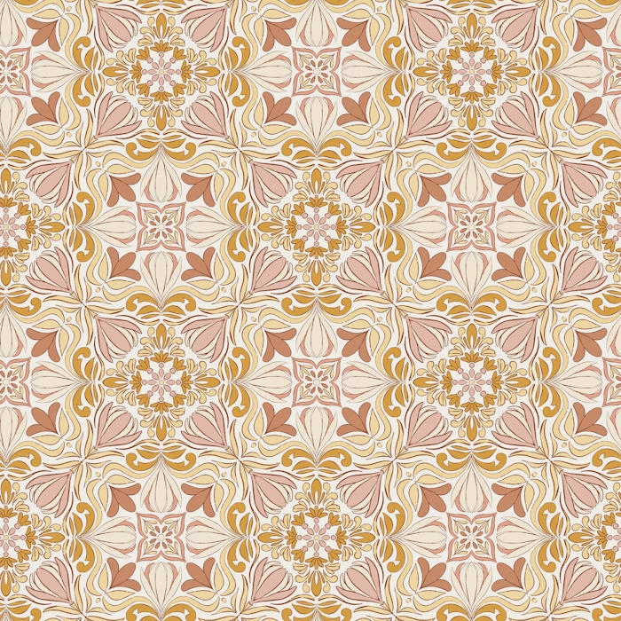 Floral Tile Wallpaper | happywall.com