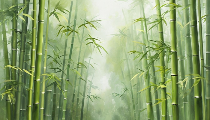 Verdant Bamboo Haze - Happywall