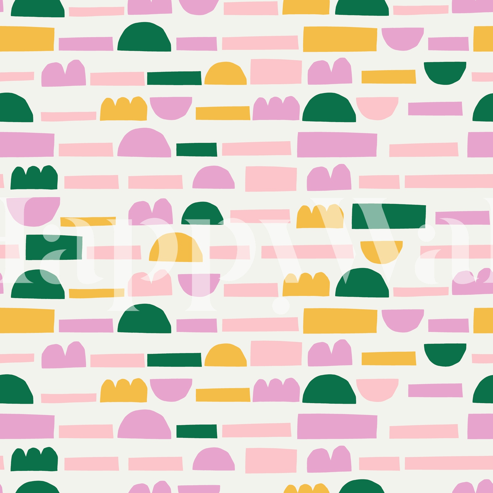 Fun Shapes Wallpaper - happywall.com