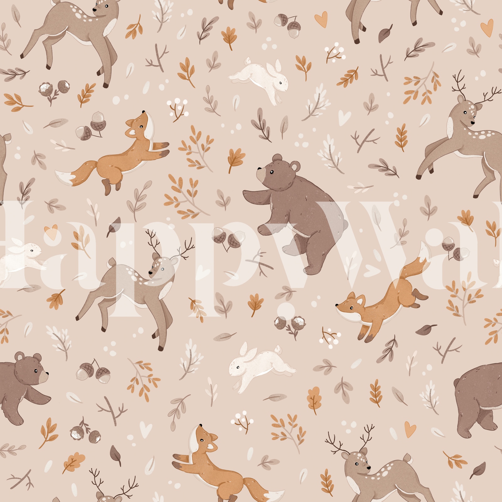 Tiny Woodland Wallpaper - happywall.com