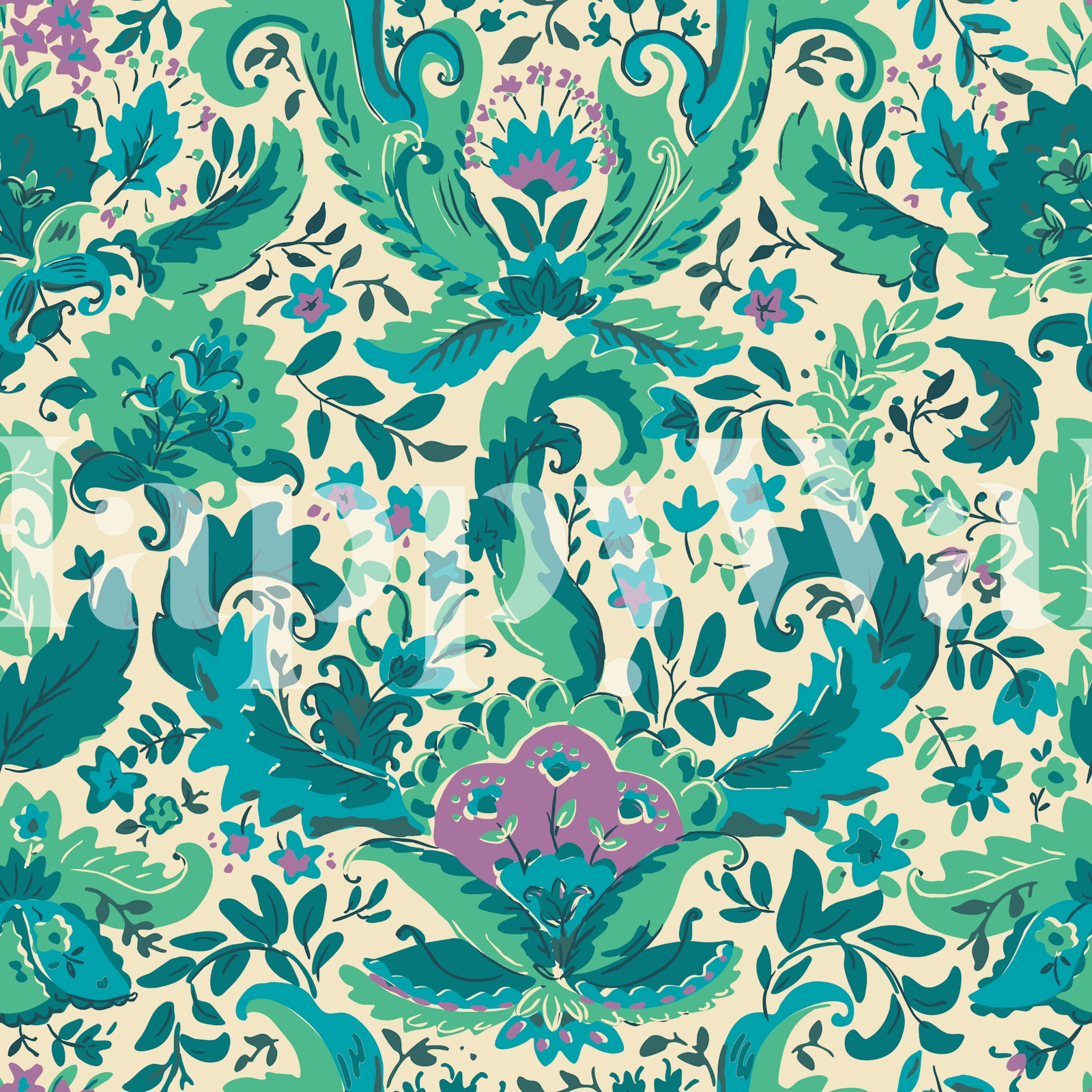Botanical Bliss Decor green | Happywall