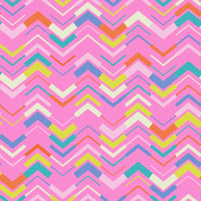 Colorful Chevron Stripe Pink Wallpaper