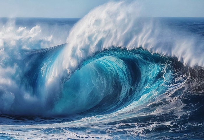 Wave Majesty Wallpaper | Happywall.com