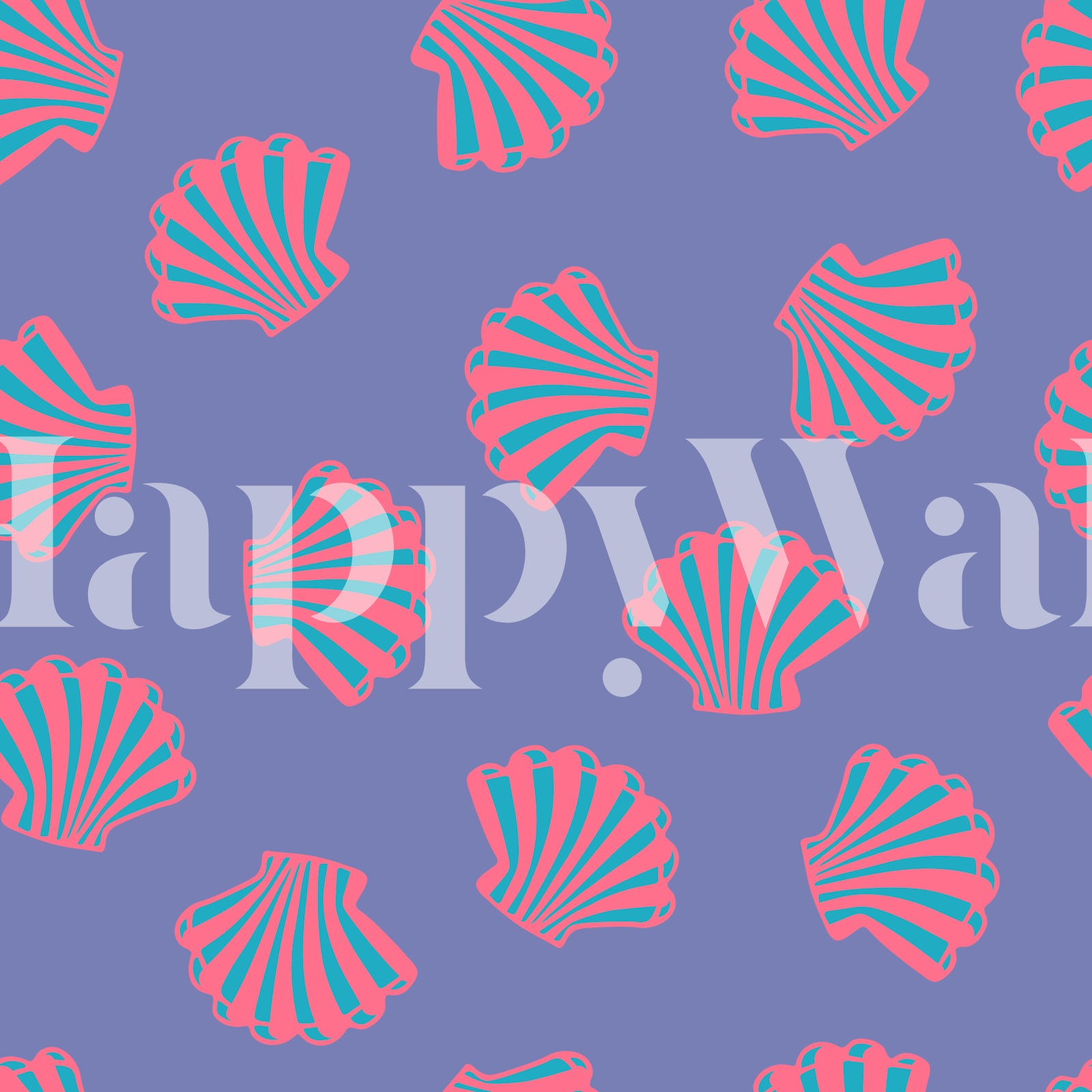 Seashells Coast Scallop Shells Wallpaper - Happywall