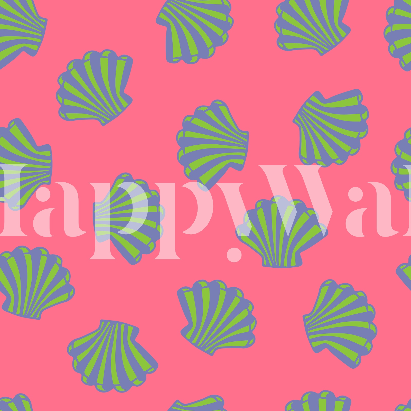Seashells Coast Scallop Wallpaper | Happywall