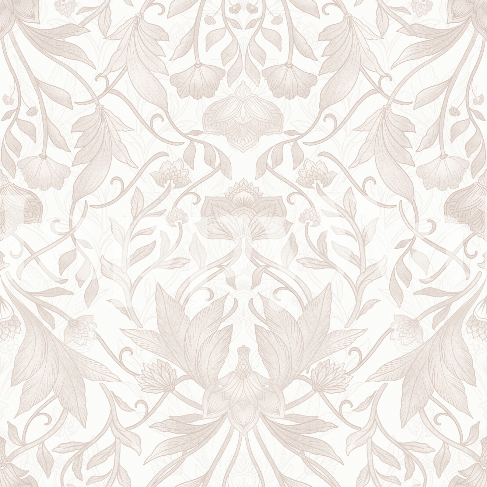 Morris Victorian Florals Neutral IV - Happywall