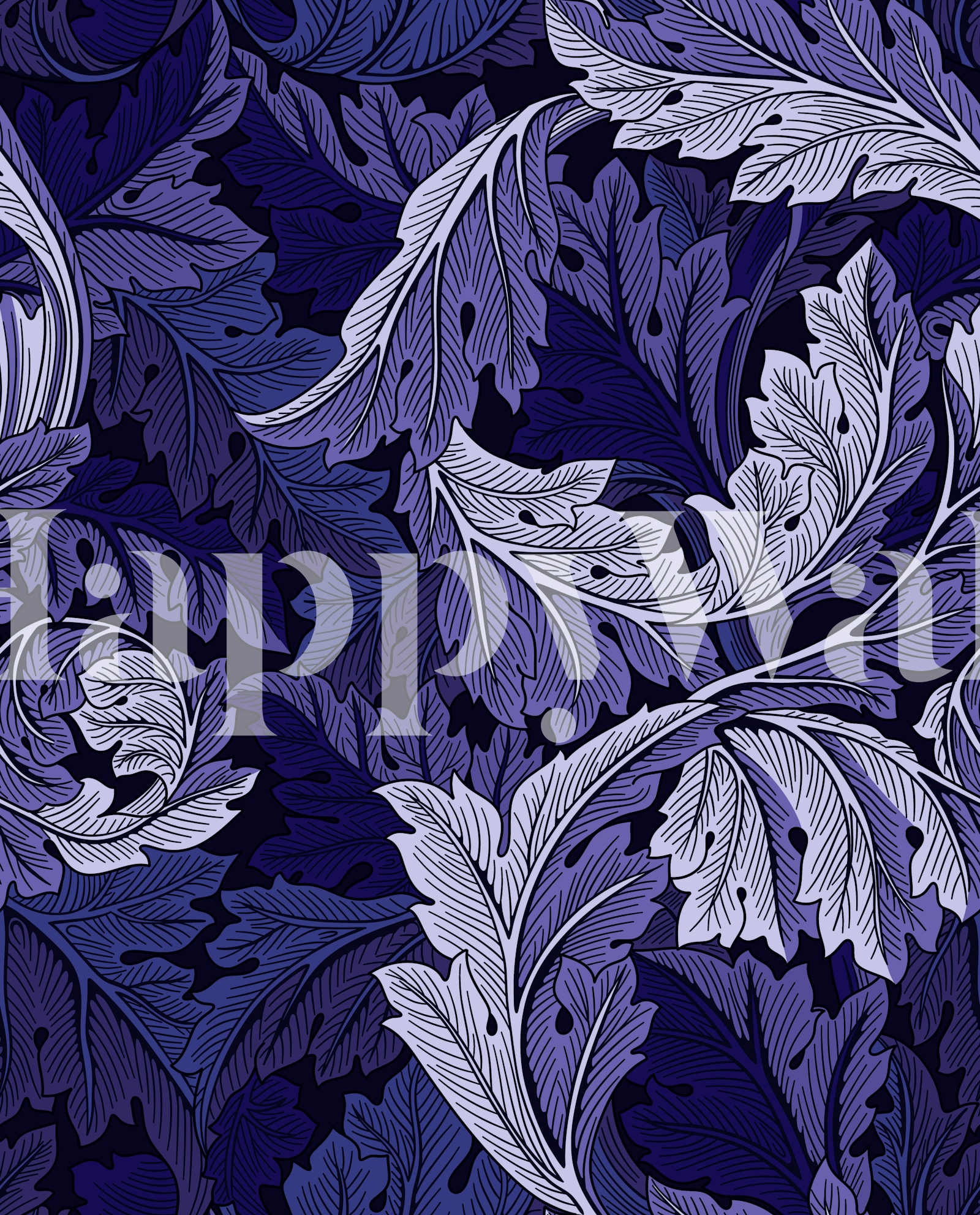 Victorian Acanthus Design 3 - HappyWall