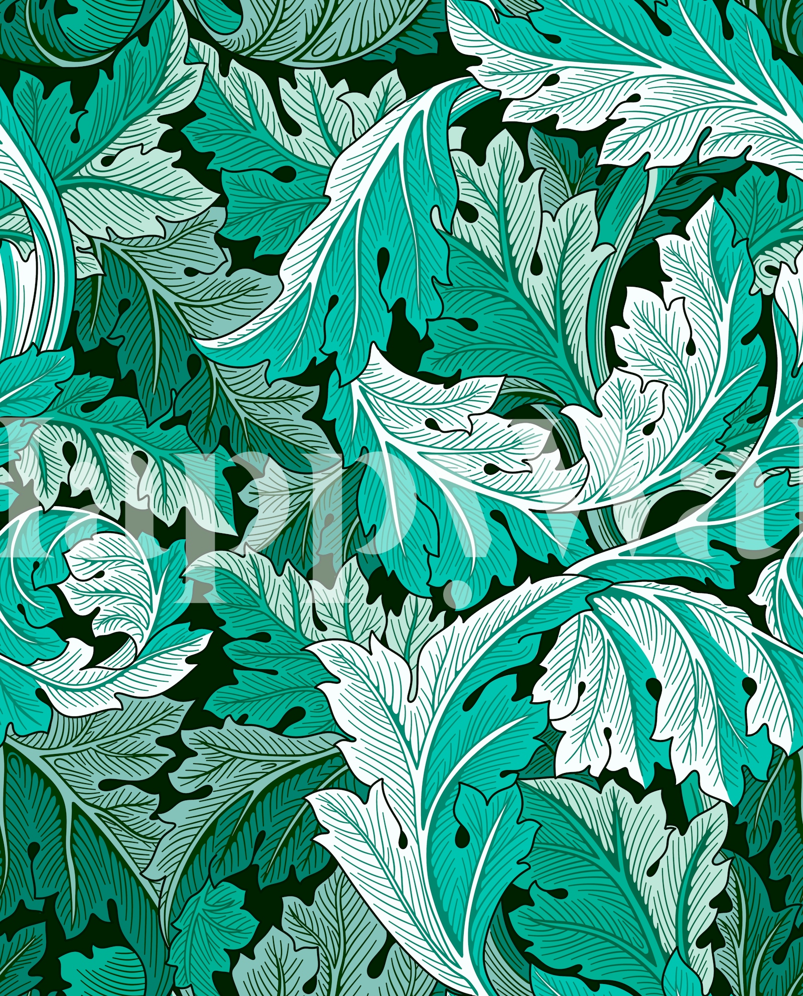 Victorian Acanthus design 4 - Happywall