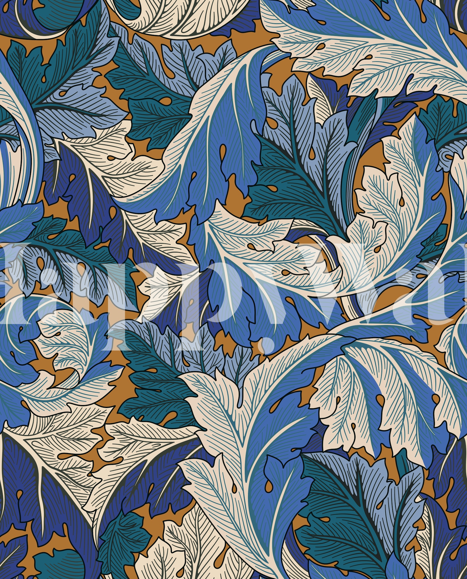 Victorian Acanthus design 7 Wallpaper