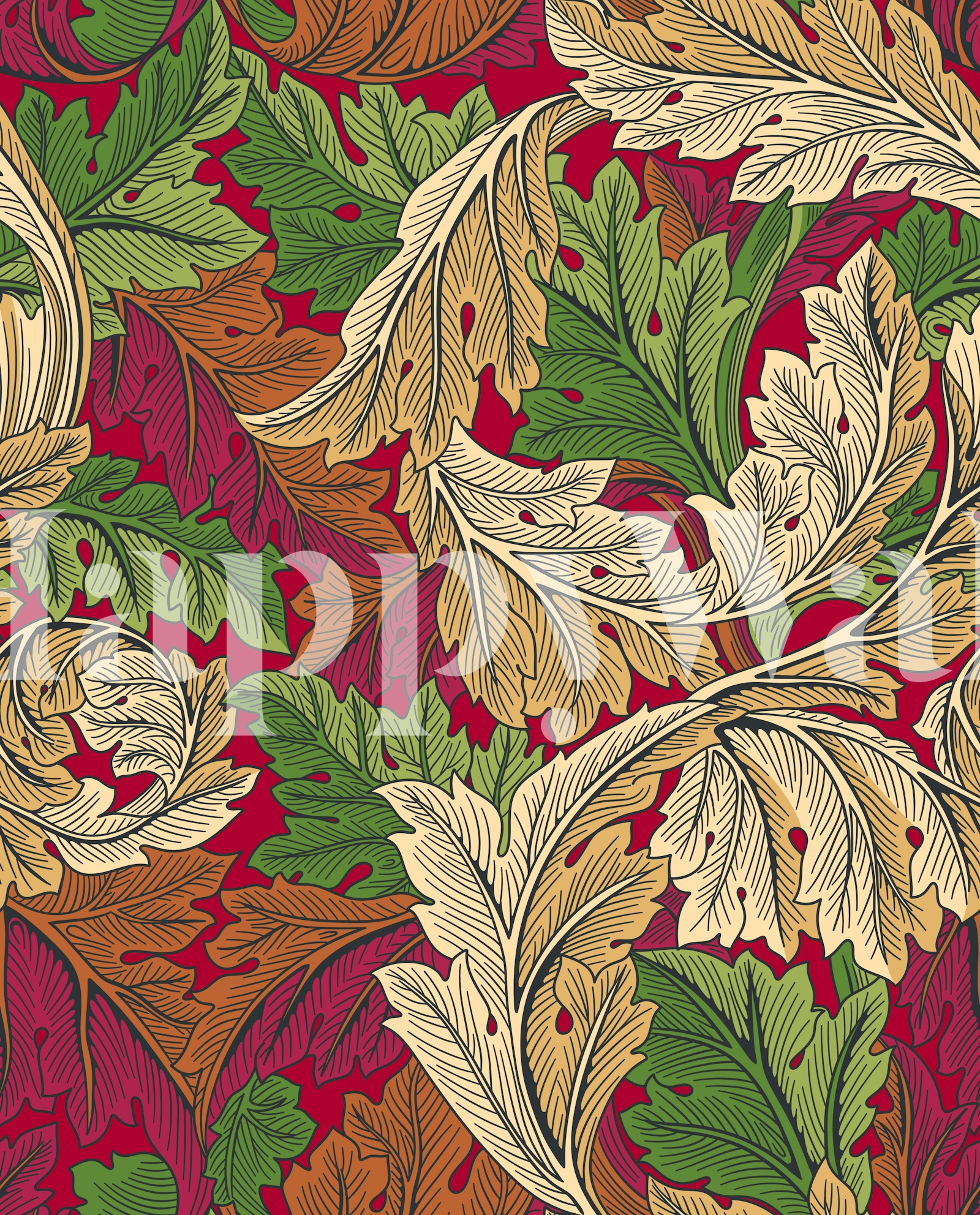 Victorian Acanthus design 8 - Happywall