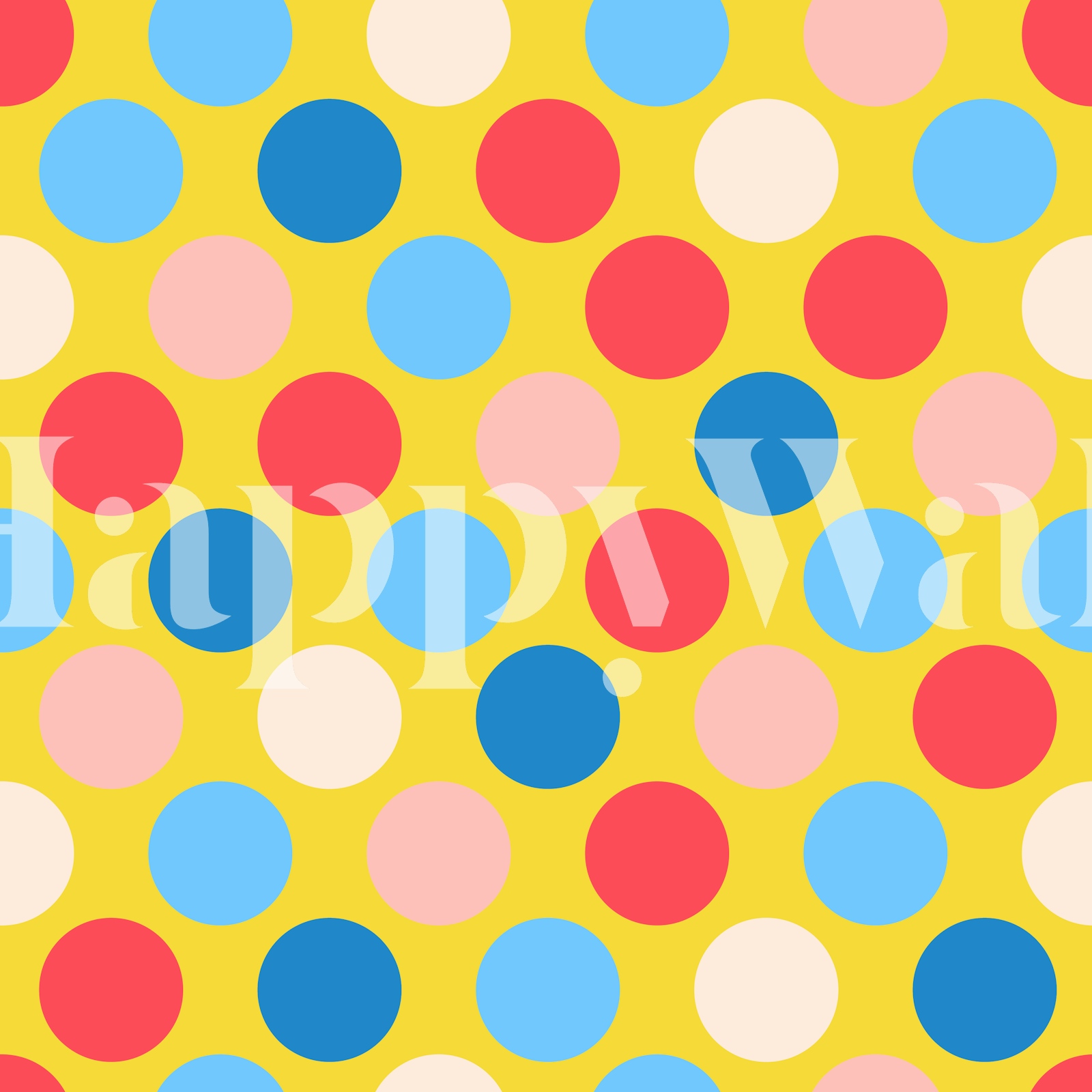Colorful Polka Dot Wallpaper - Happywall