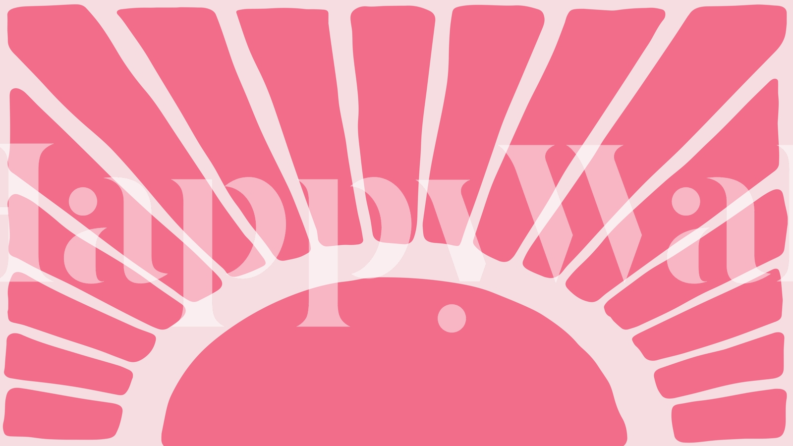 Pink Abstract Cutouts Sunshine Wallpaper