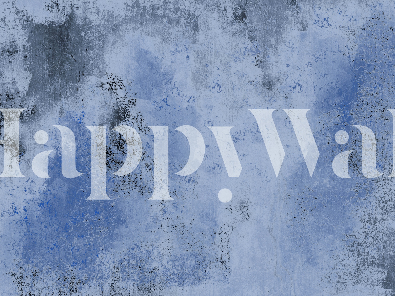 Blue Abstract Ice Mist Wallpaper
