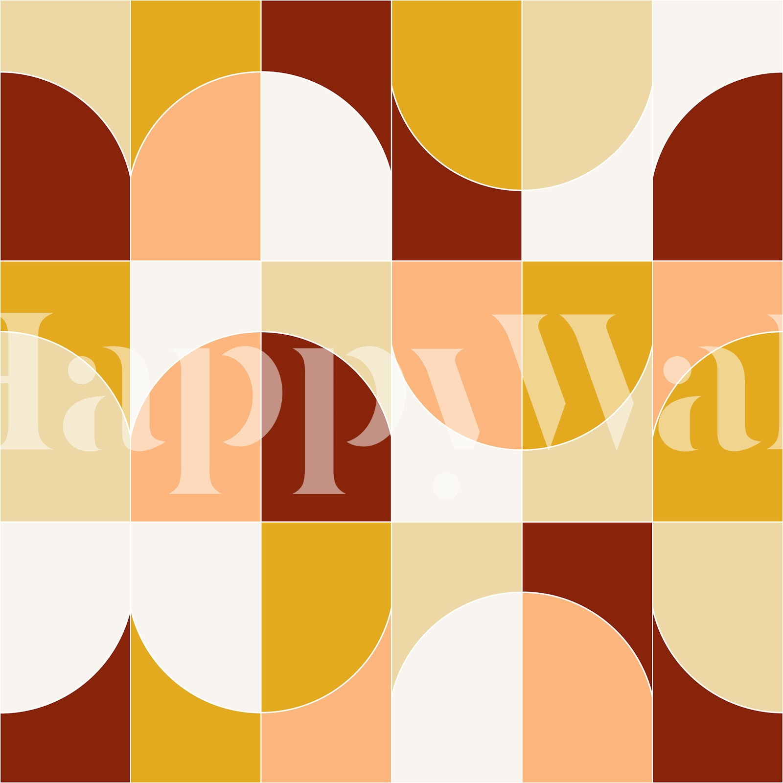 Bold Geo Tiles 03 Wallpaper | happywall.com