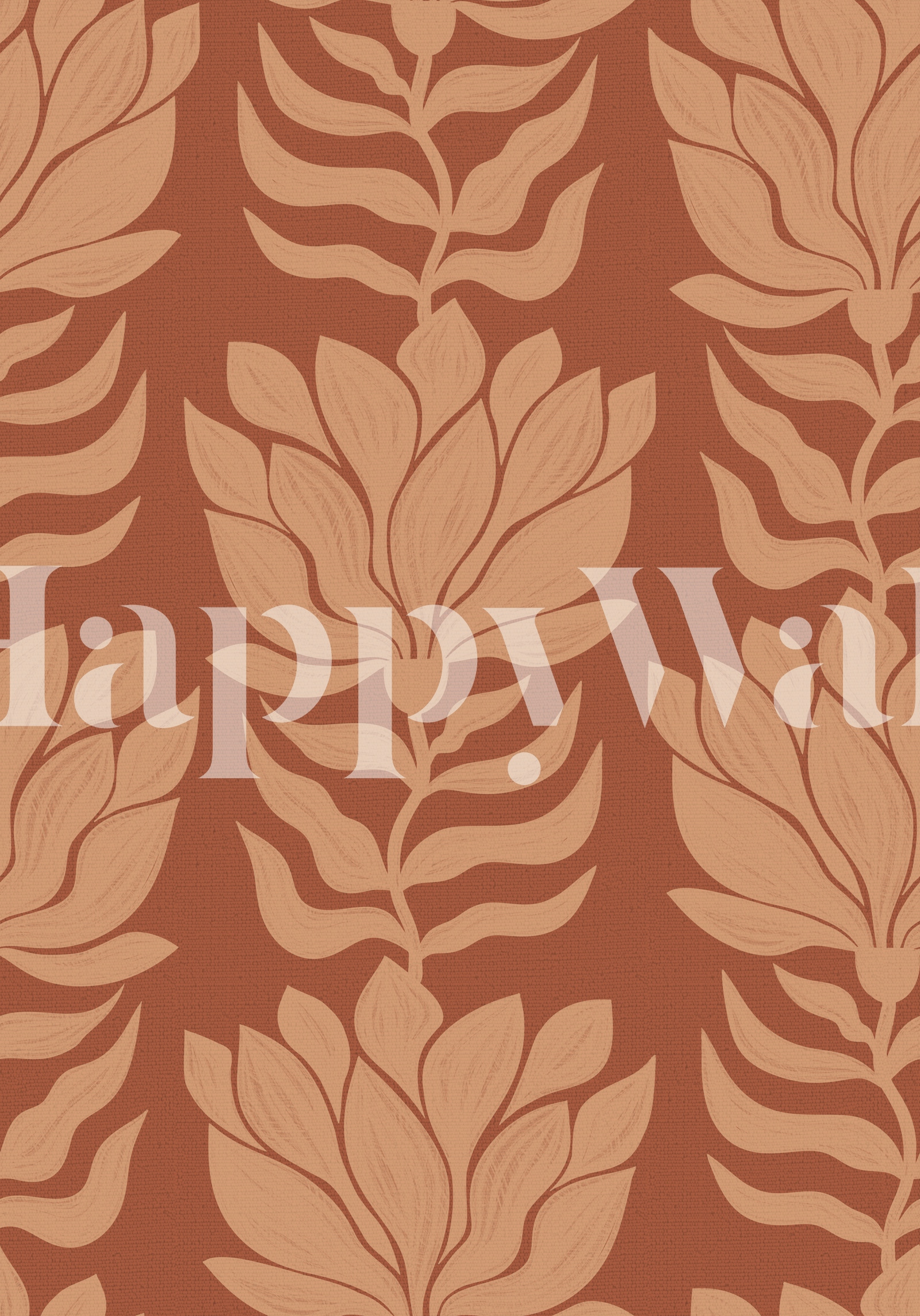 Wavy Boho Abstract Modern Flowers - Happywall