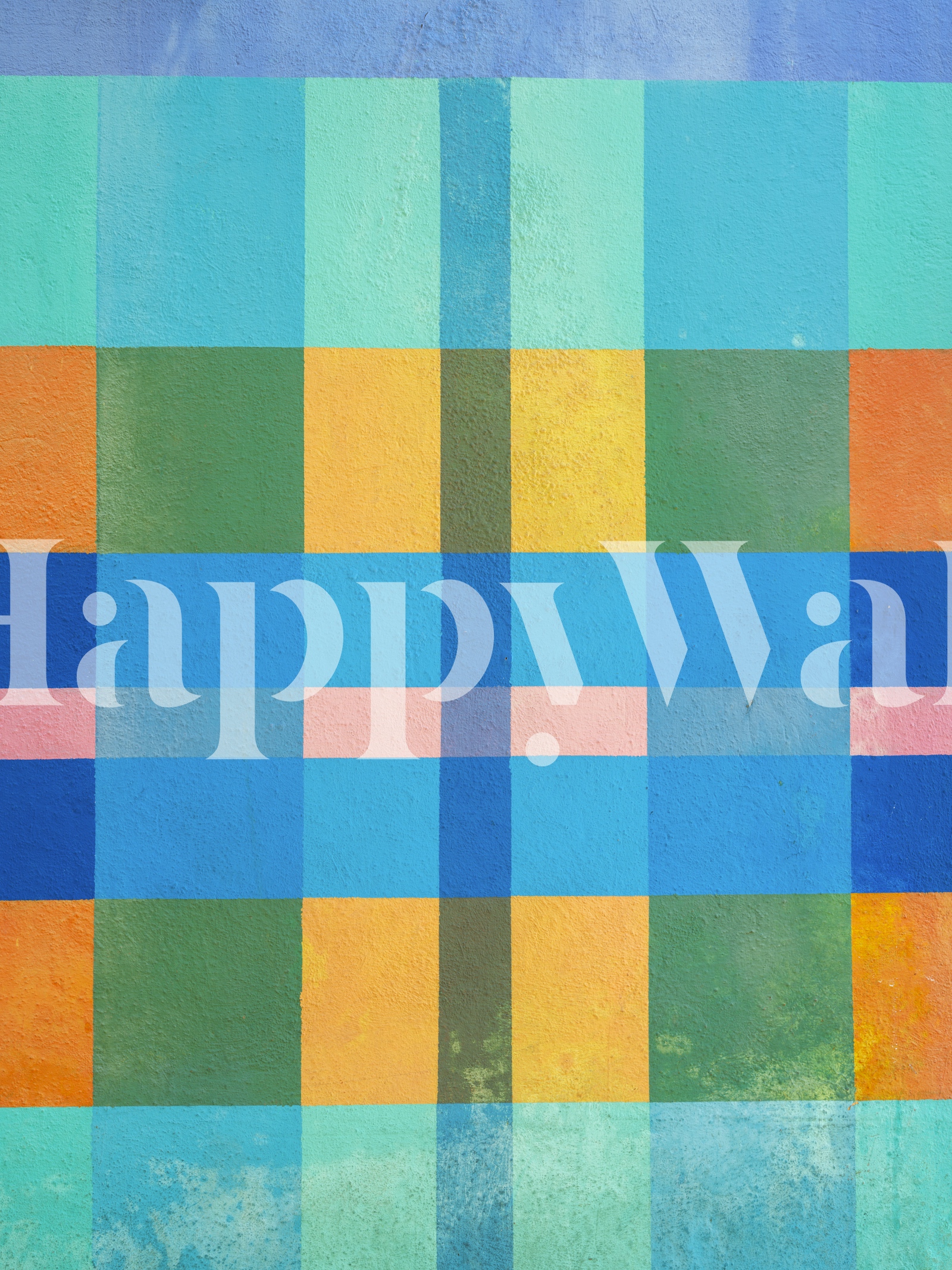 Checkered Pattern Wall - Happywall