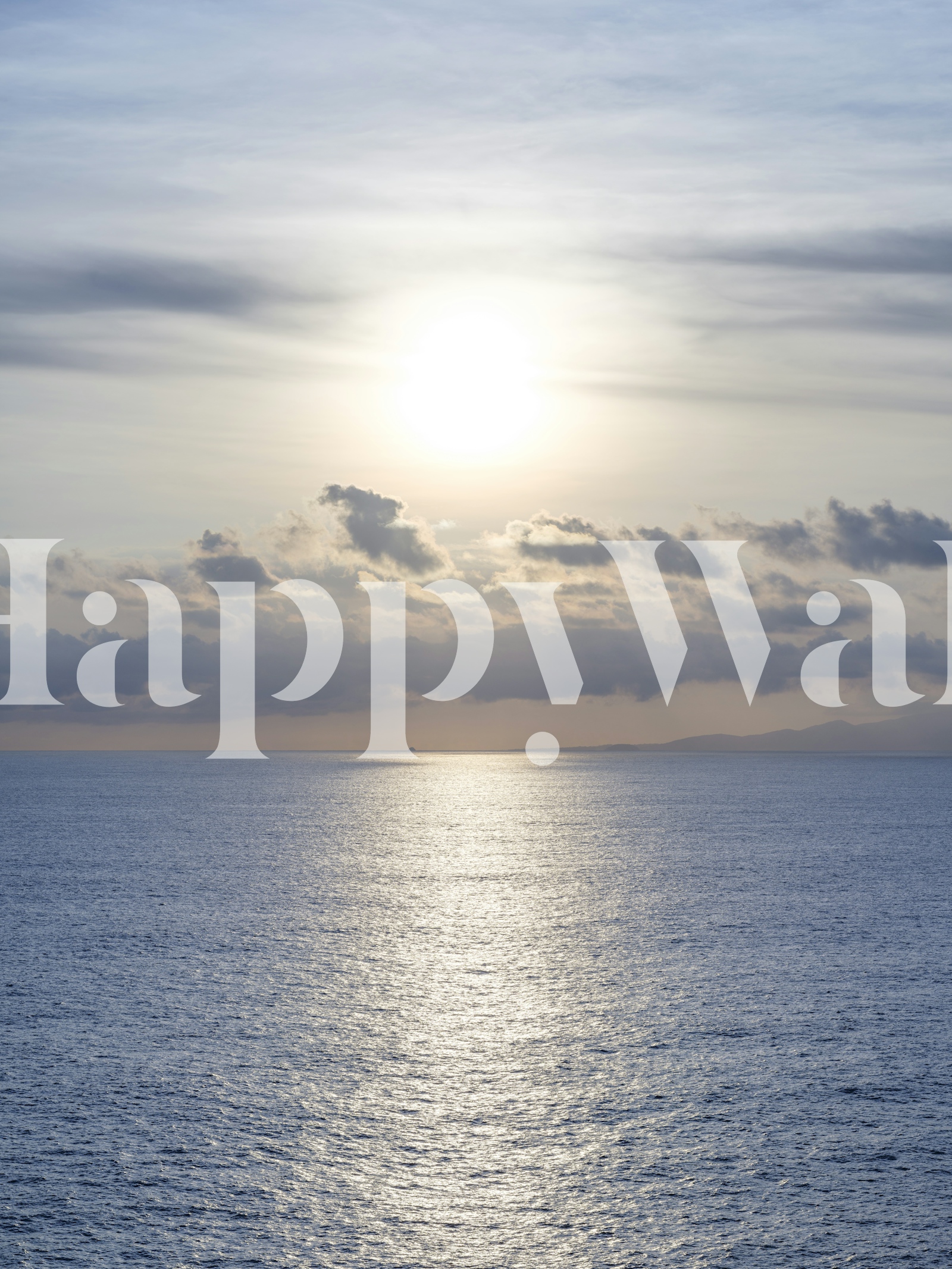 Ethereal Ocean Glow Blue Wallpaper